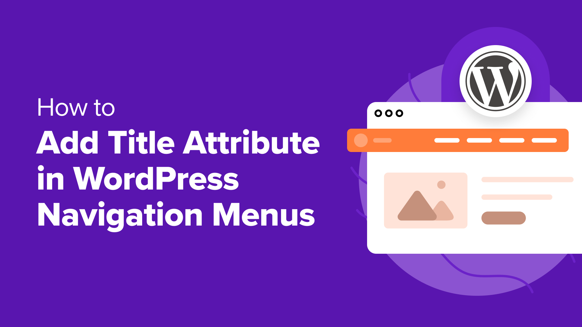 How to Add Title Attribute in WordPress Navigation Menus - DanbiHost